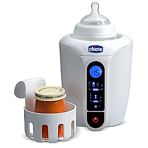 Chicco Digital Bottle & Baby Food Jar Warmer with LCD Display, Digital Countdown and Ready Alert, Fits Most Bottles and Baby Food Jars, White