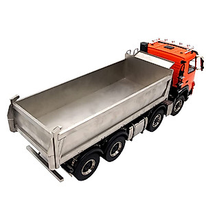 Jdm-161 1/14 8X8 Rc Hydraulic Dumper Truck Model with Motor Esc Servo Radio Controller Differential Lock