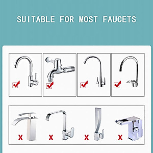 Universal Interface Faucet Filter Kitchen, 3pcs Water Filter Faucet Bathroom Sink, Universal Interface Activated Carbon Cleaning Purifier (3 PCS)