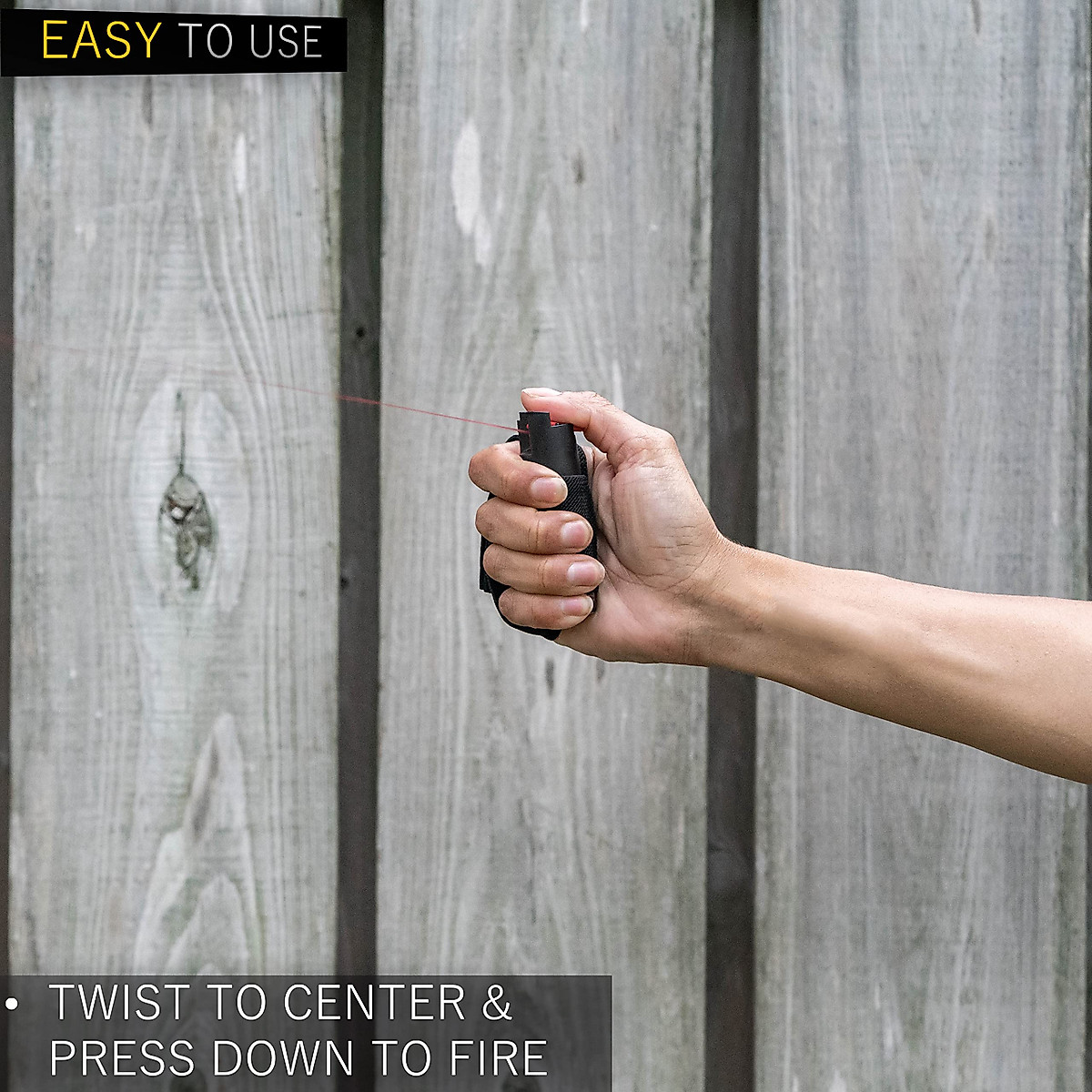 POLICE MAGNUM Pepper Spray Self Defense- Running Safety Gear- Made in The USA (2 Pack 1/2oz Joggers) (Black 2 Pack)