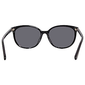 Kate Spade New York Women's Alina/F/S Round Sunglasses, Black, 55mm, 17mm