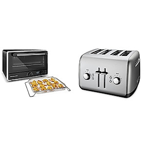 KitchenAid Digital Countertop Oven with Air Fry + 4-Slice Toaster Bundle
