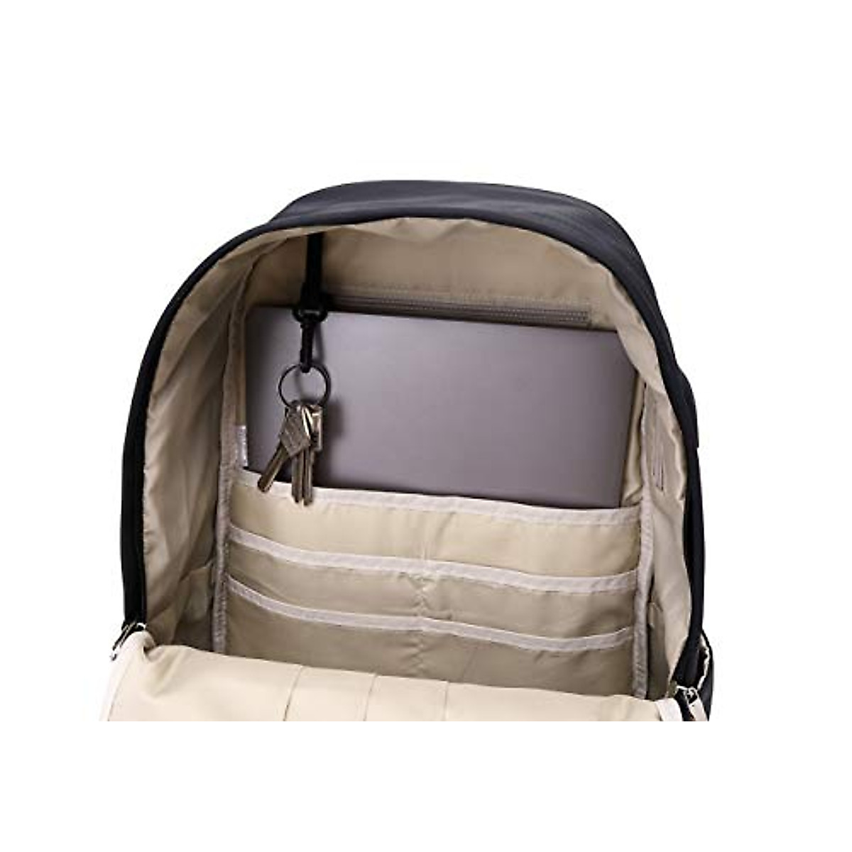 Joymoze Girl Laptop Backpack Set with Lunch Bag and Pencil Purse Black Chain