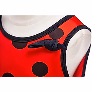 Dressy Daisy Girls Ladybug Polka Dots Red & Black Nightgown Dress Up Costume Fancy Birthday Party Sleepwear Size 10