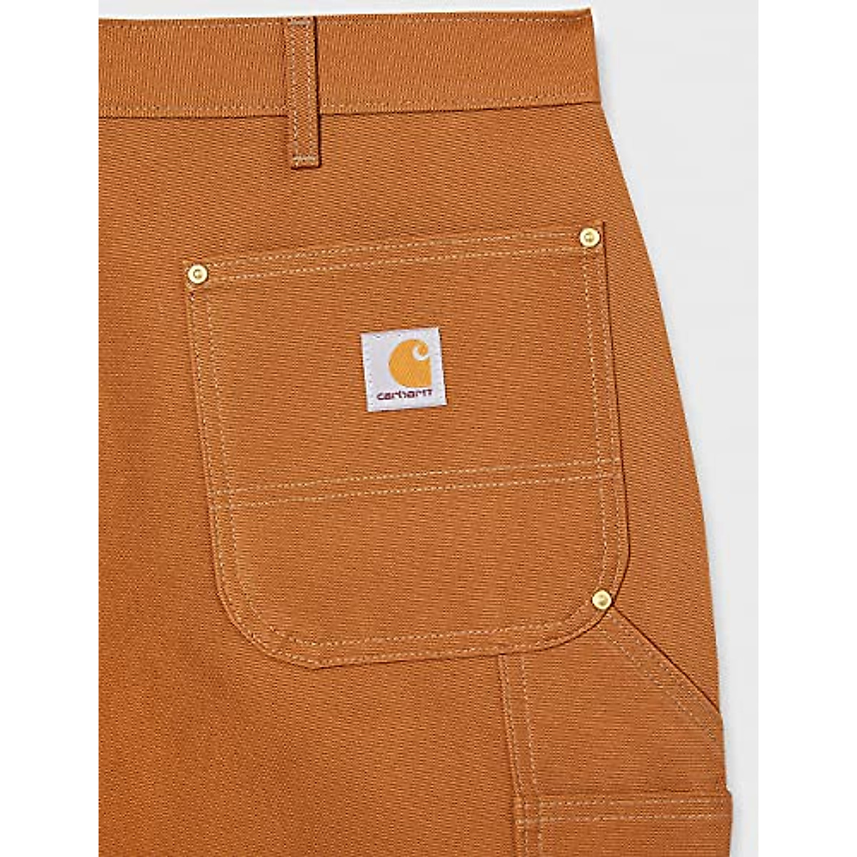 Carhartt mens Loose Fit Firm Duck Double-front work utility pants, Black, 44W x 32L US