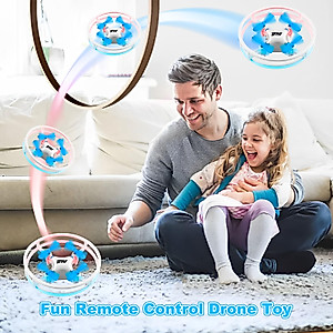 Mini Drone for Kids, 2.4Ghz Remote Control Drone, 360 ° Flips Auto Hovering Beginner UFO Drone, Headless Mode, One Key Return Small Quadcopter, Helicopter Drone Toy with LED Lights for Boys Girls Gift