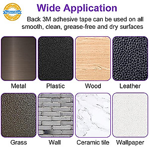 EndlesShine Wire Clips [3 Sizes 50pcs], Adhesive Wire Organizer Cable Holder Cord Management Command Clips for Office and Home (Clear)