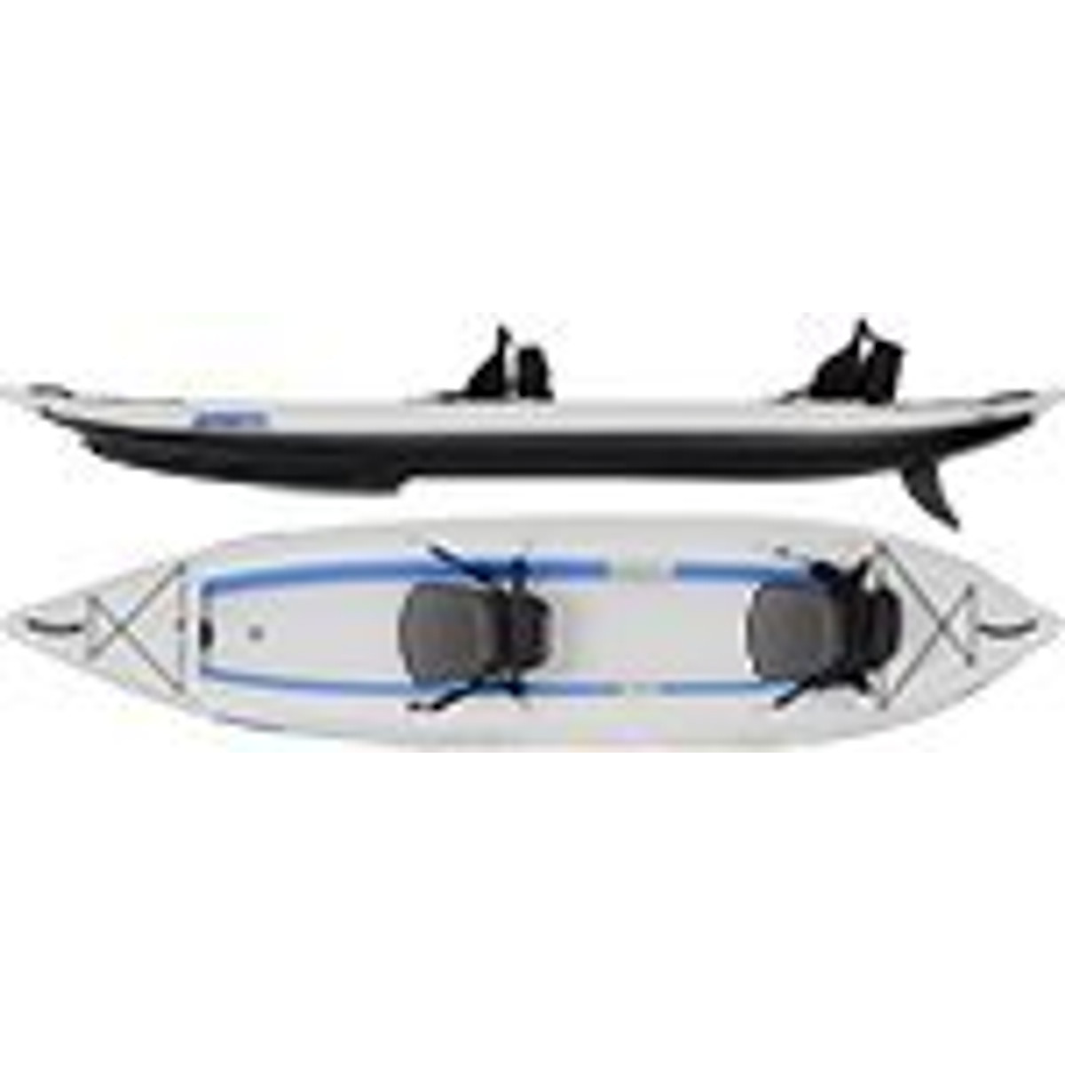 Sea Eagle 385FT Fasttrack Inflatable 12'6" 1-3 Person Touring Kayak with Rigid External keel-Smoother Paddling Experience-Light Weight (385FT Fasttrack Pro Kayak)