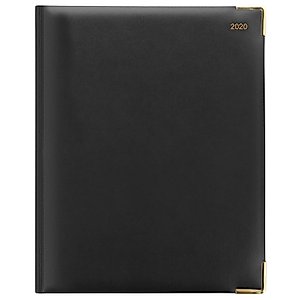 Letts Classic Quarto Vertical Week to View 2020 Diary with Appointments - Black