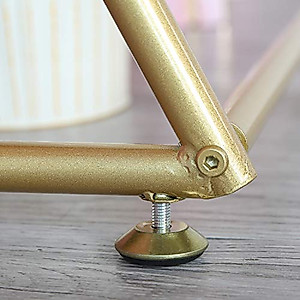 IronFashion Gold Clothing Rack, Boutique Display Clothes Rack with Wheels, Modern Garment Rack for Retail Use (47.24" L)