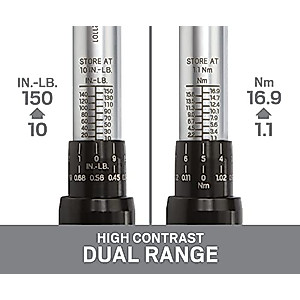 TEKTON 1/4 Inch Drive Dual-Direction Click Torque Wrench (10-150 in.-lb.) | TRQ21101