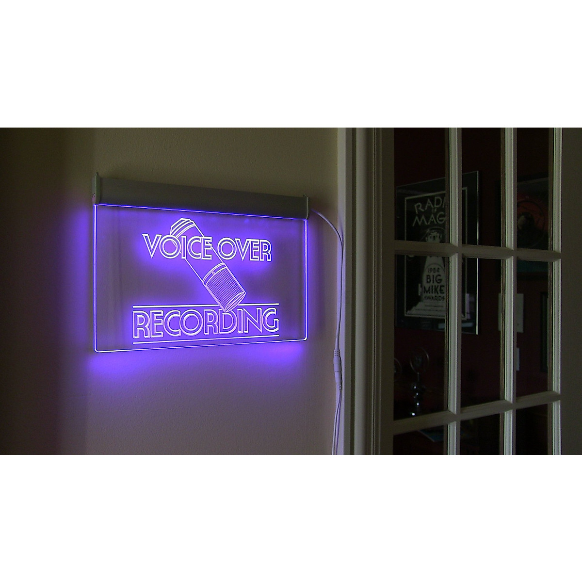 Multi-Color LED Voice Over Recording Sign with Remote Control