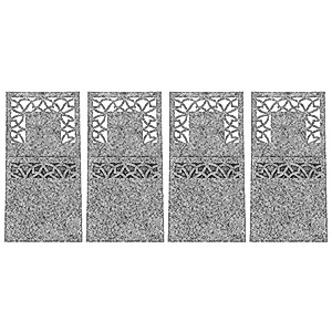 4pcs Christmas Style Desktop Cutlery Bags Decorative Cutlery Holding Pouches Decor for Celebration Party