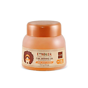 ETNIKER Curl Defining Gel | Afro-textured, Curly & Wavy hair | Control, Sculpting & Definition | Coconut & Flaxseed | NO alcohol, NO parabens, NO residue | by L’MAR | Size: 10.5 oz (300g)