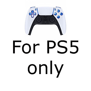 PS5 Next Gen Controller Chrome & Plain Full Buttons Set D-Pad Trigger LT RT LB RB (Clear Yellow)