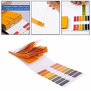 pH Test Strips, 480 Strips Full Range 1-14 Universal pH Test Litmus Paper pH Soap Making Testing Strips for Water Wine Saliva Urine Soil, 6 Pack pH Strips and 6 Test Pipette Droppers with Storage Case