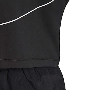 adidas Originals womens Large Logo T-Shirt Black/White Large