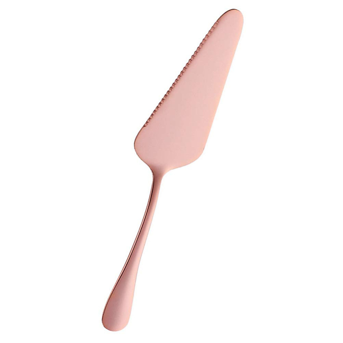 Dough Cutter Cake Pie Pastry Servers, Stainless Steel Cake Serving Onside with Fine Serrated, Simple Serrated Cake Shovel, Baking Tool for Kitchen Home Wedding (Rose Gold) Baking Shovel