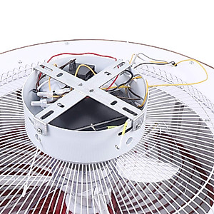 22-Inch Ceiling Fan LED Ceiling Lamp Solid Wood Dimmable 64W with Remote Control 3 Wind Speeds Dimmable 3 Bedroom Colors Ceiling Fan for Tool Room Store Room and Garage