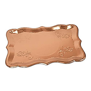 10 Rose Gold Rectangle Trays for Elegant Dessert Table Serving Parties 9" x 13" Heavy Duty Disposable Paper Cardboard for Platters, Cupcake Display, Birthday Party, Dessert, Weddings & More Food Safe