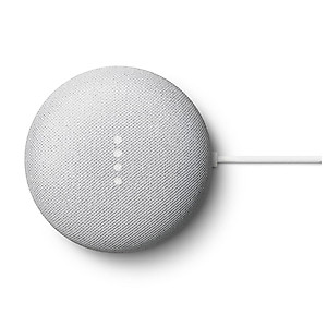 Google Nest Mini 2nd Generation Smart Speaker with Google Assistant - Chalk (Renewed)