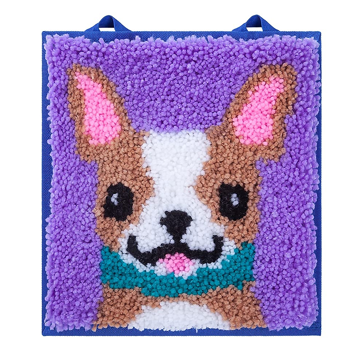 LatchKits – Puppy Latch Hook Kit – Easy-to-Learn Craft Project – No Sewing Or Cutting – for Ages 6+, Canvas, Multi