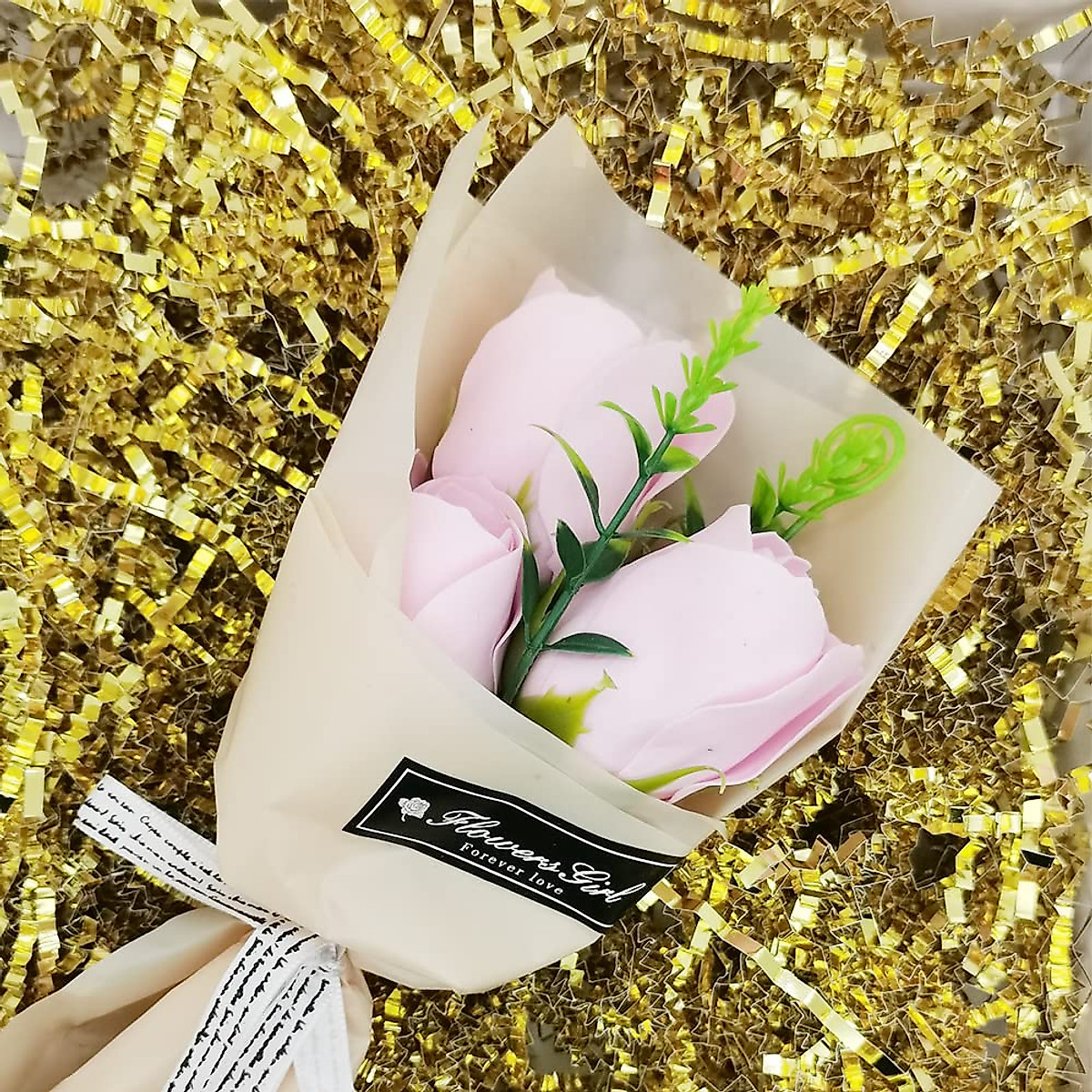 Keoferlo Gold Crinkle Cut Paper Shred Filler 1/2 LB Metallic Iridescent Stuffing for Gift Boxes Gift Wrappings Gift Baskets (Metallic Gold)