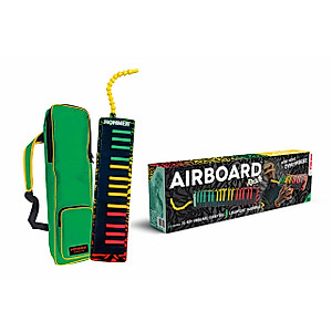 Hohner 32-Key Airboard - Rasta Print Bundle with Gig Bag and Austin Bazaar Polishing Cloth