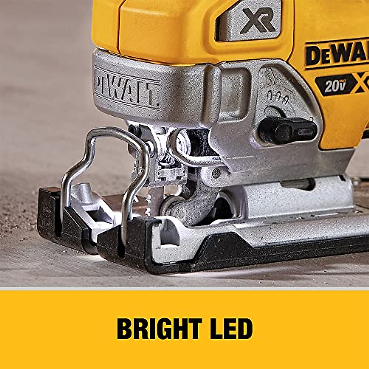 DEWALT 20V MAX Jig Saw, Barrel Grip, Tool Only (DCS335B) , Black