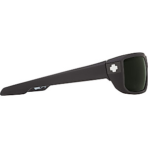 Spy Optic McCoy Sunglasses, Soft Matte Black/Happy Gray/Green