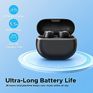 SoundPEATS Mini HS Wireless Earbuds AI Noise Cancelling Mic Bluetooth Headphones, Hi-Res Audio with LDAC,IPX4