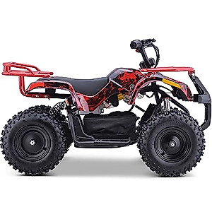 MotoTec 36v 500w Sonora Kids ATV Red Flame