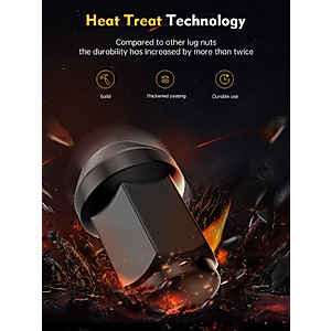 MIKKUPPA 24pcs M12x1.5 Lug Nuts - Replacement for 1984-2022 Toyota 4Runner, 1995-2021 Tacoma, 2000-2006 Tundra Aftermarket Wheel - Black Closed End Lug Nuts