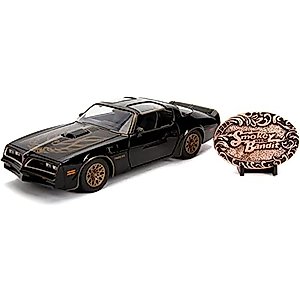 Smokey and The Bandit 1:24 1977 Pontiac Firebird Trans Am Die-cast Car & Belt Buckle, Toys for Kids and Adults
