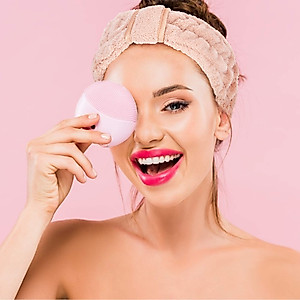 DOOBO 3 Pack Spa Headbands Microfiber SkinCare Headbands Face Wash Headband Face Washing/Facial Headband Makeup/Towel Headbands for Women for Washing Face(Pink, White, Black)