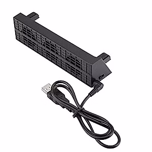Mugast Cooling Fan for Sony Slim,Portable Gaming Console Intelligent Cool Fan System with Power Cable for PlayStation 4 Slim
