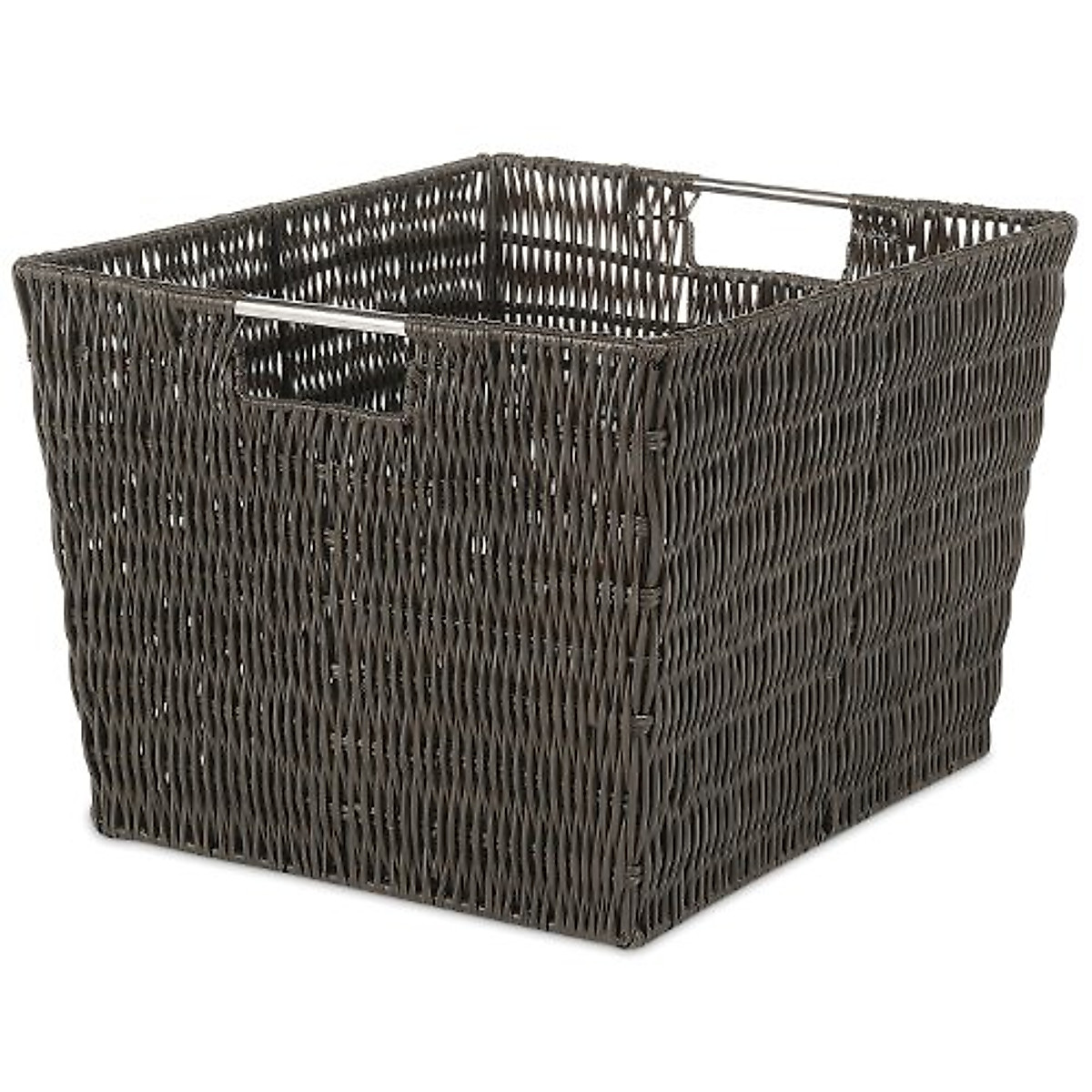Whitmor Rattique Storage Tote Basket - Espresso