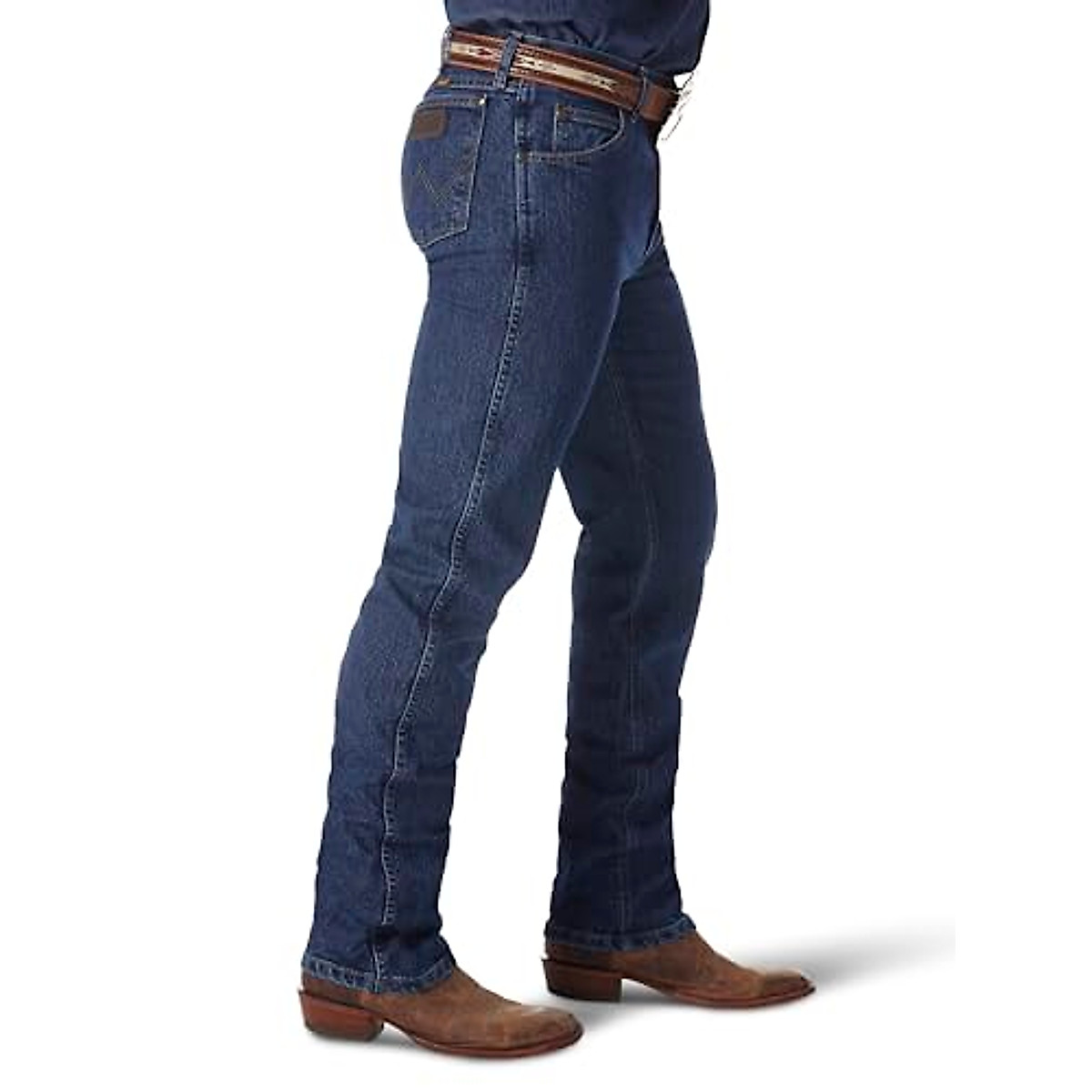 Wrangler Men's Premium Performance Advanced Comfort Cowboy Cut Reg Jean, Mid Stone, 44W x 32L
