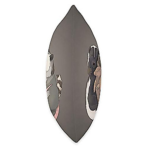 The Roadkill Rebels Group Hug-Raccoon, Possum, Skunk, and Armadillo Throw Pillow, 16x16, Multicolor