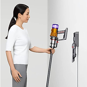 Dyson 405863-01 V12 Detect Slim Cordless Bagless Stick Vacuum Yellow/Nickel Bundle with 2 YR CPS Enhanced Protection Pack