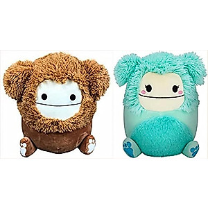 Squishmallow Official Kellytoy Mystery 4 Pack ~ 8 inch, 5 inch, 3.5 inch Clip and 2" Mini Squishville Set