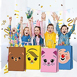 Yizeda 16 Pcs Blim Blim Paper Bags Party Gift Bags Blim Blim Birthday Gift Bags for Kids boy girl Birthday Party Decorations
