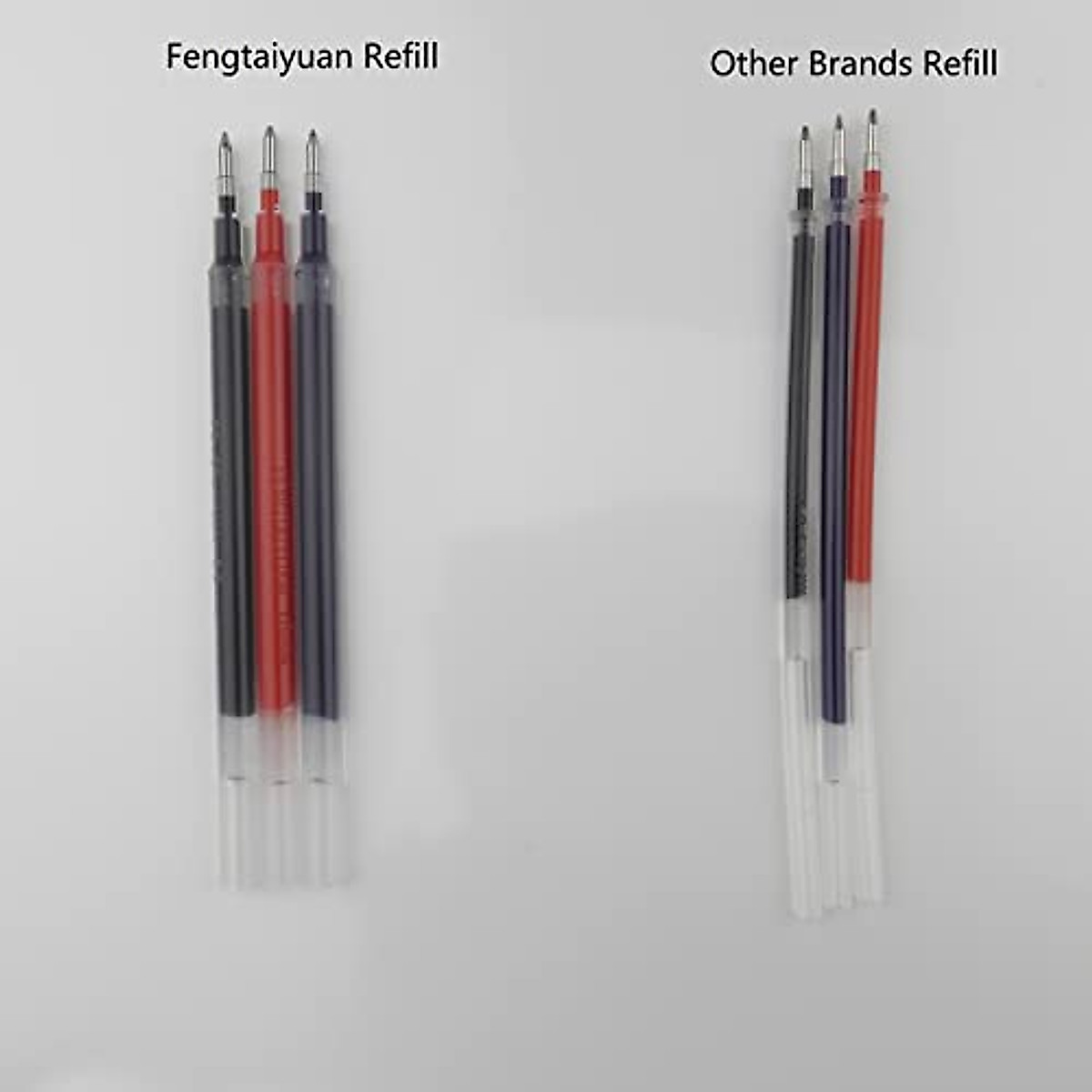 Fengtaiyuan P18, 0.5mm Black Gel Pens, Gel Ink Rollerball Pens for Office, Extra Point, Matt Type, 18 Pack