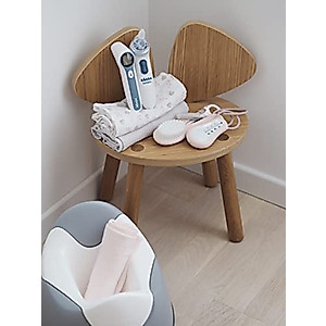 BÉABA - Baby's Training Potty - Ergonomic Baby Potty - Non-slip - Hygienic - Easy care - Handgrips on The seat - Made in France - Green Blue