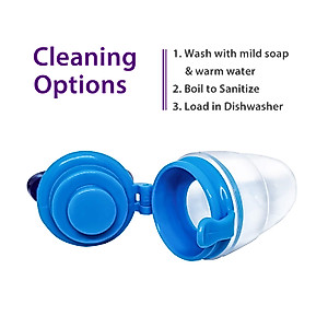 BBNJBABY Baby Fresh Fruit Food Feeder Toy Teether, Infant Fruit Teething Toy, Fresh Food Nibbler 2 Packs