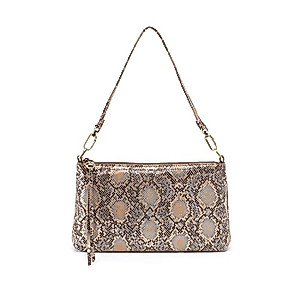 HOBO Darcy Sleek Crossbody Handbag For Women - Top Zipper Closure With Tassel Detail and Patterned Interior, Chic and Stylish Handbag Metal Snake One Size One Size