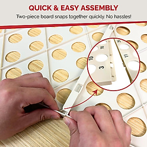 MR CHIPS Professional Bingo Game Set with Jumbo Cage, 1.57 Inch Double Sided Ping Pong Balls, Large Master Board for Adults, Kids, Seniors