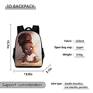 Set school bag/crossbody bag/pen bag three-piece backpack for boys and girls