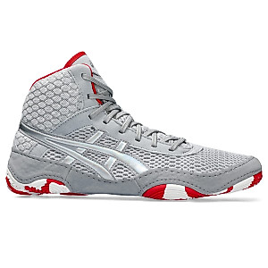 ASICS Women's MATBLAZER Wrestling Shoes, 11, Piedmont Grey/Classic RED