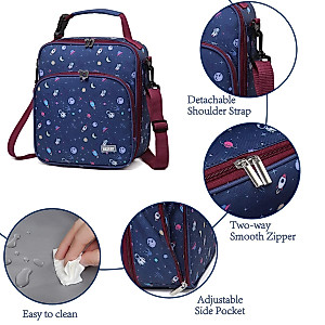 VASCHY Preschool Backpack and Cute Neoprene Lunch Bag Bundle